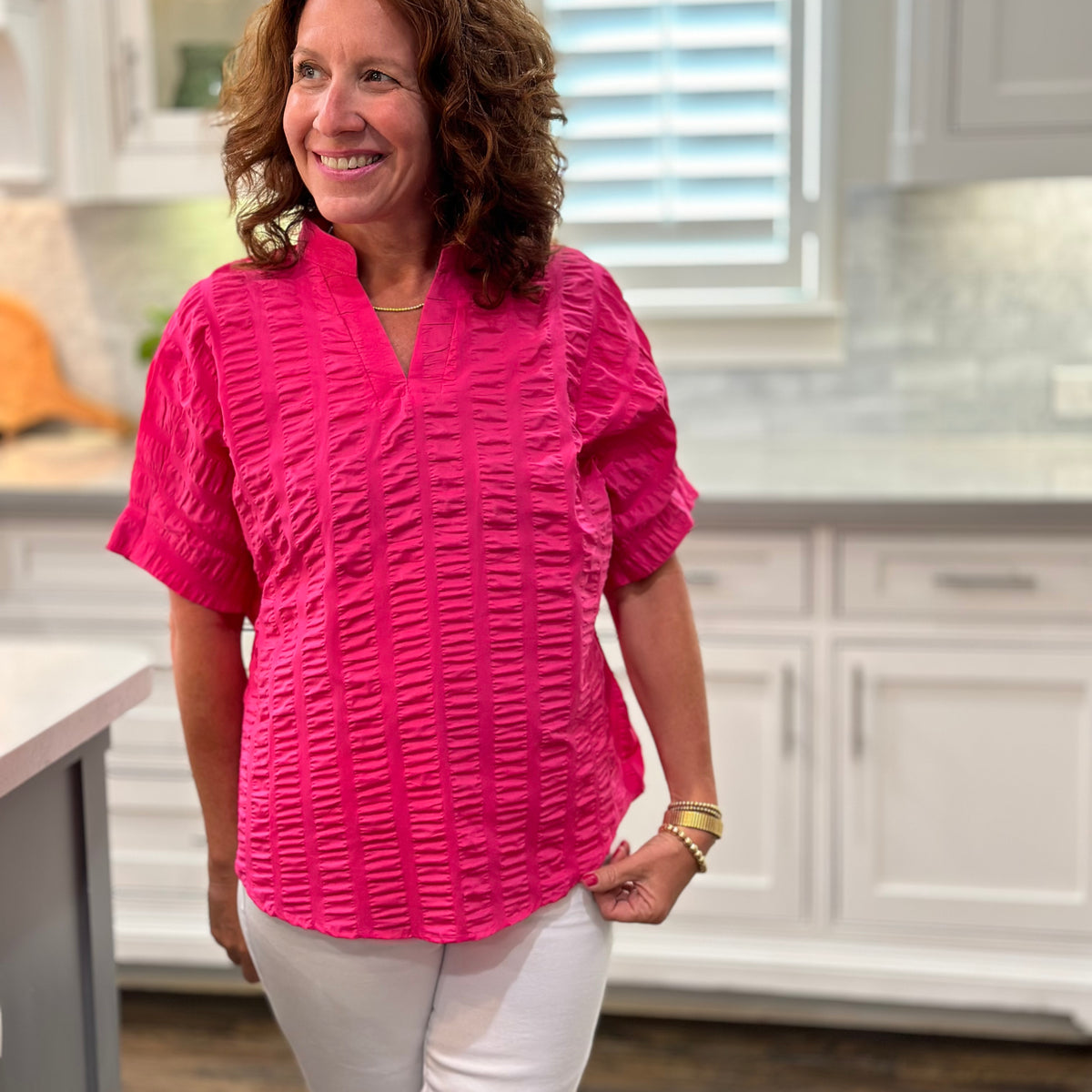 Caryn Lawn - Caroline Top in Rose – CAS curate.admire.style