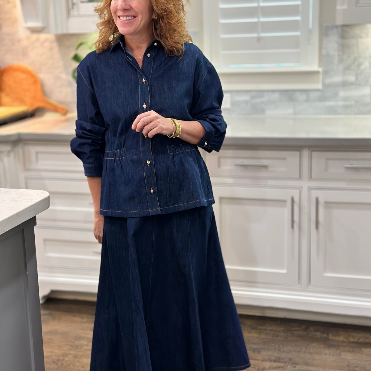 Emily Lovelock - Ellie Denim Blouse – CAS curate.admire.style